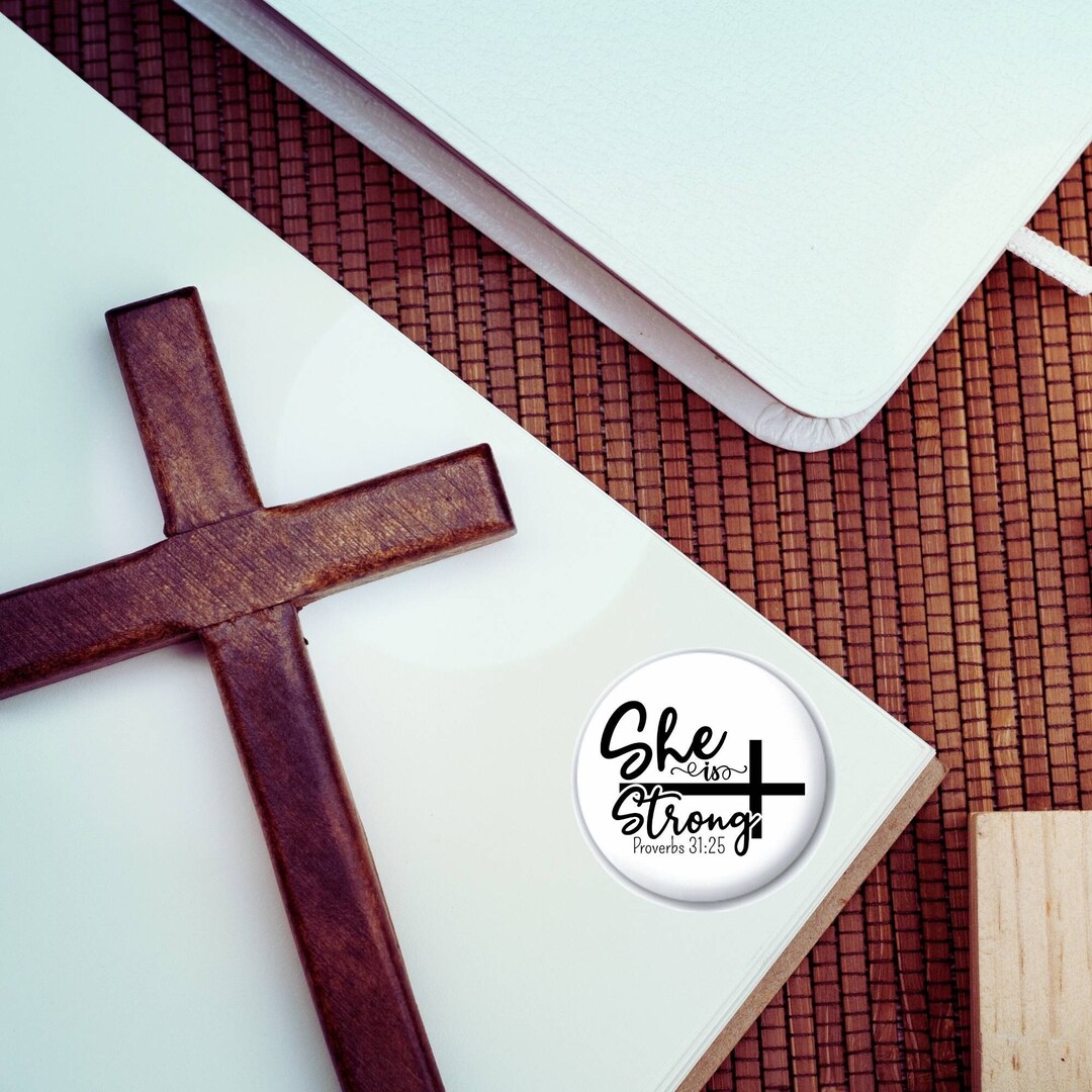 Christian Backpack Pin Set — Enamel Badge With Bible Verse — Religious ...