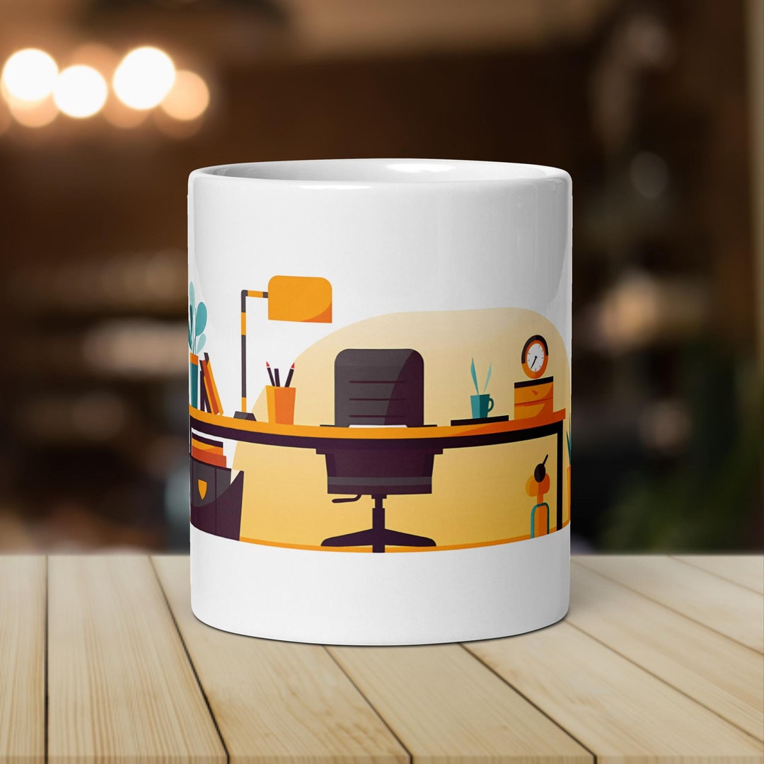 The Office Desk | Funny Work Mug | Funny Coffee Mug | Gift for Coworker ...