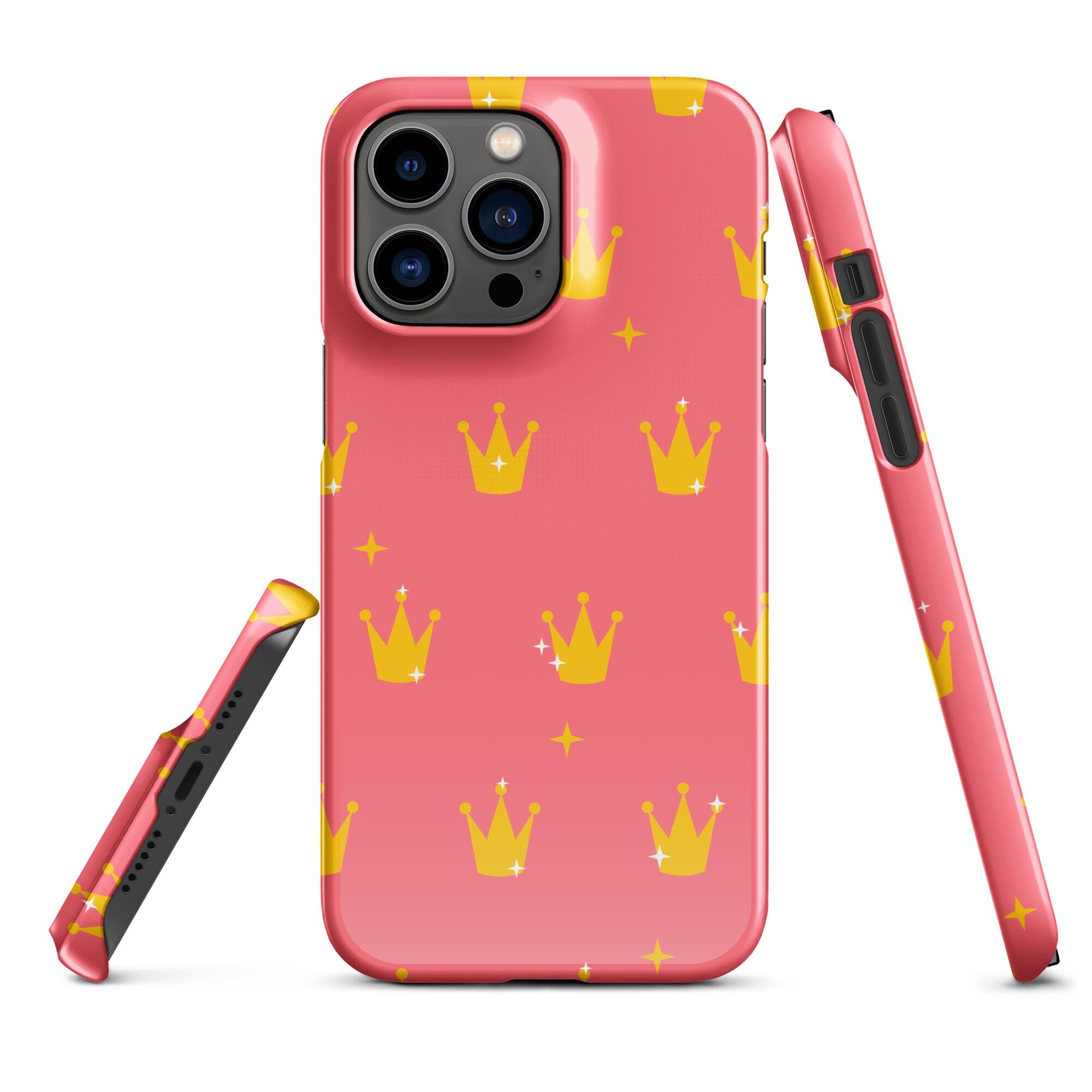 Premium Golden Crowns Design Aesthetic Phone Case iPhone 15 Pro Max ...