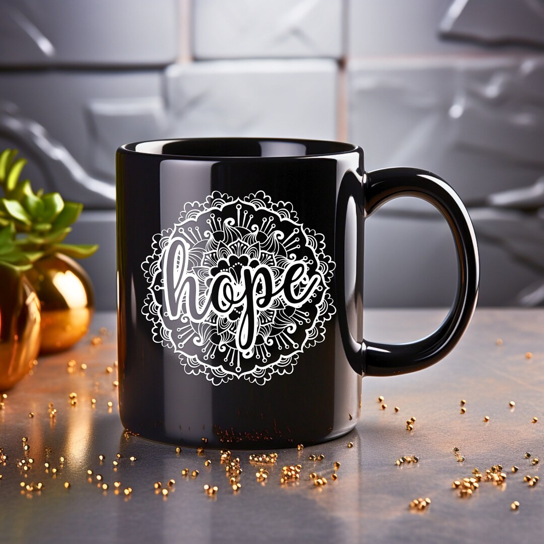 Hope Mandala - Bible Verse Faith Coffee Mug - Dad Mug With Affirmations ...