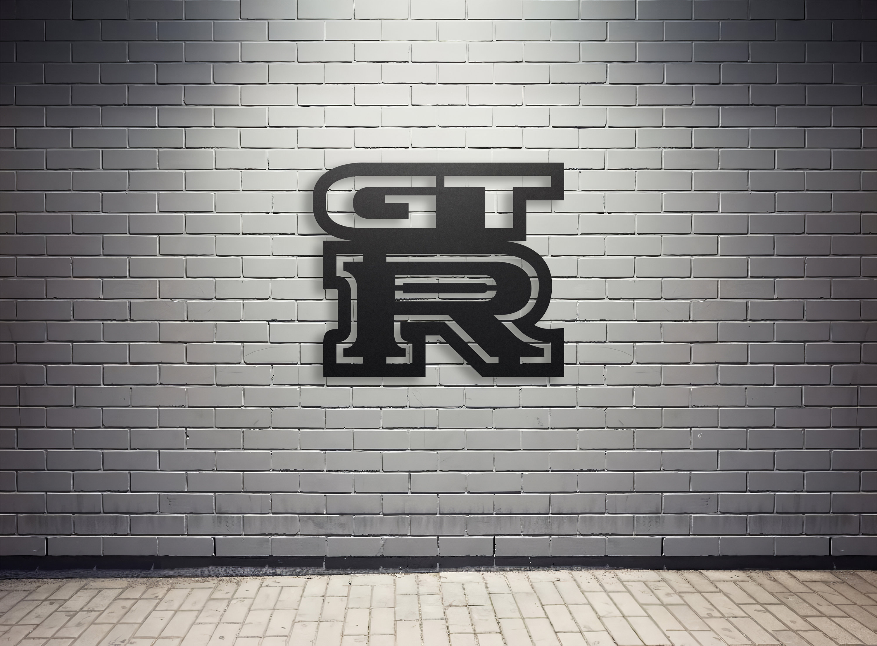 GTR Metal Wall Art Decor Industrial Car Art, Unique Garage Decor ...
