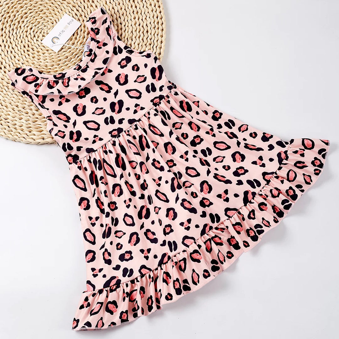 Chillin' Cheetah Dress by Okie and Lou in Size 2T - Etsy