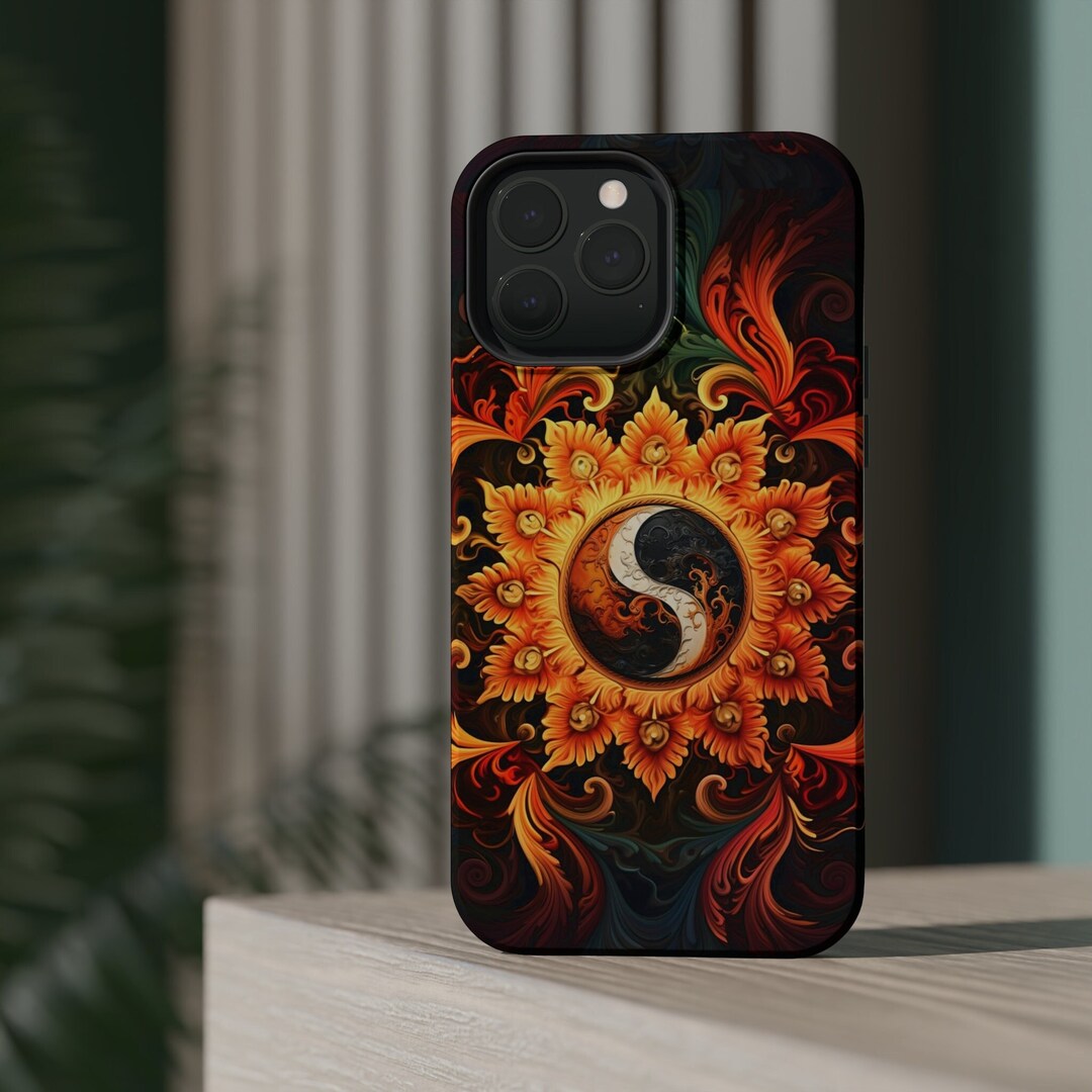 Magsafe Fire and Smoke Phone Case iPhone 15 14 13 Pro Plus Max Mini ...