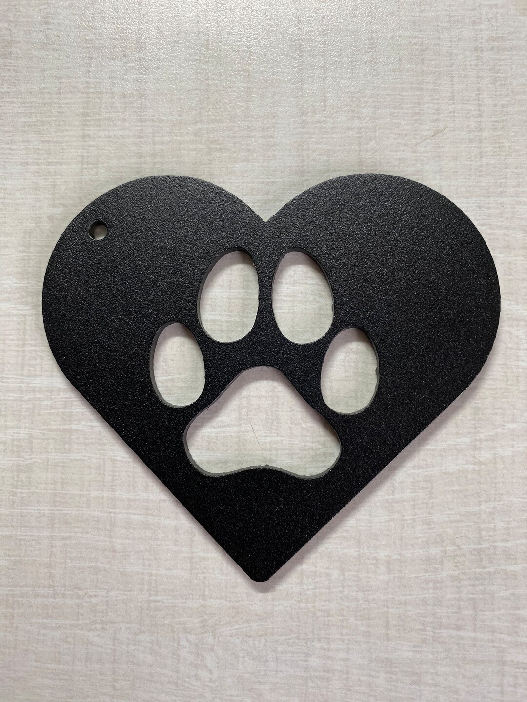 Metal Dog Paw in Heart Wall Art, Hanging Art - Etsy