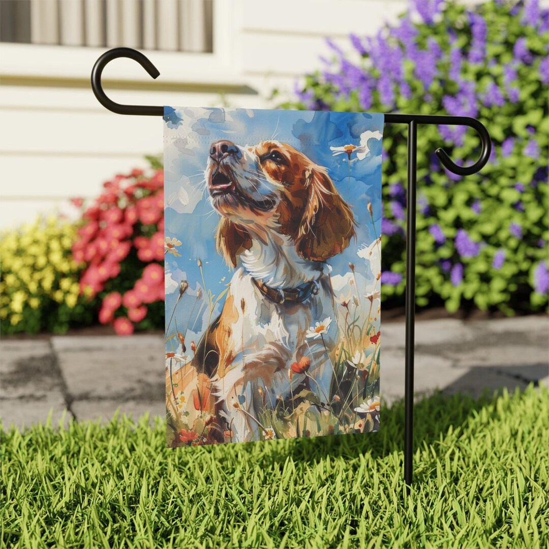 Beagle Garden Flag, House Welcome Banner, Outdoor Fall Decor, 12x18 ...