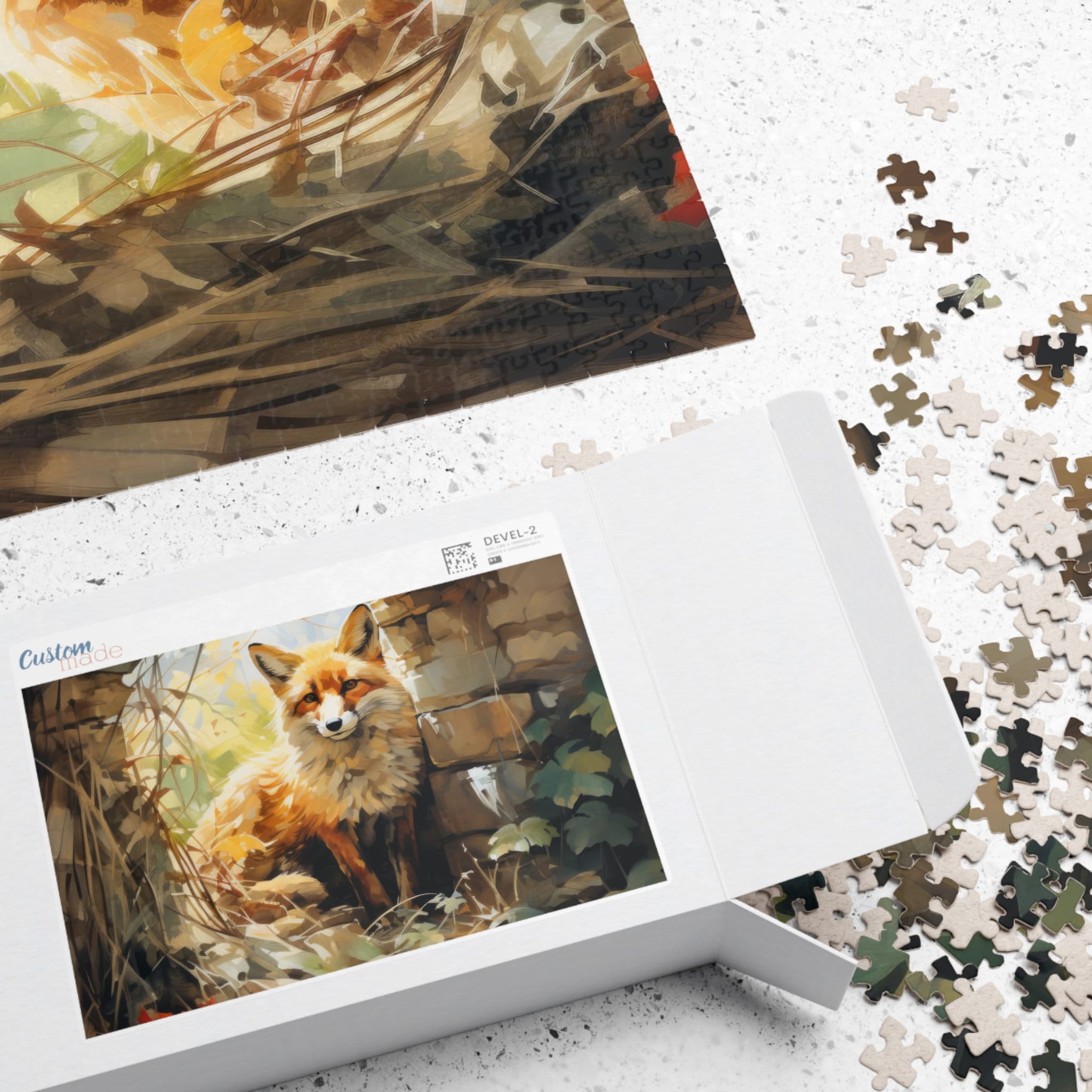 Fox Jigsaw Puzzle Fox's Hideaway Jigsaw Puzzle - Etsy