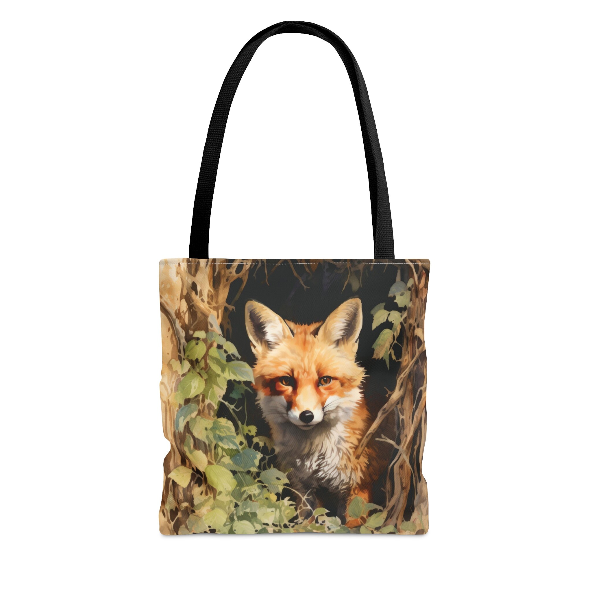 Fox's Den Tote Bag, Fox Shopping Bag, Watercolor Art, Gifts for Her ...