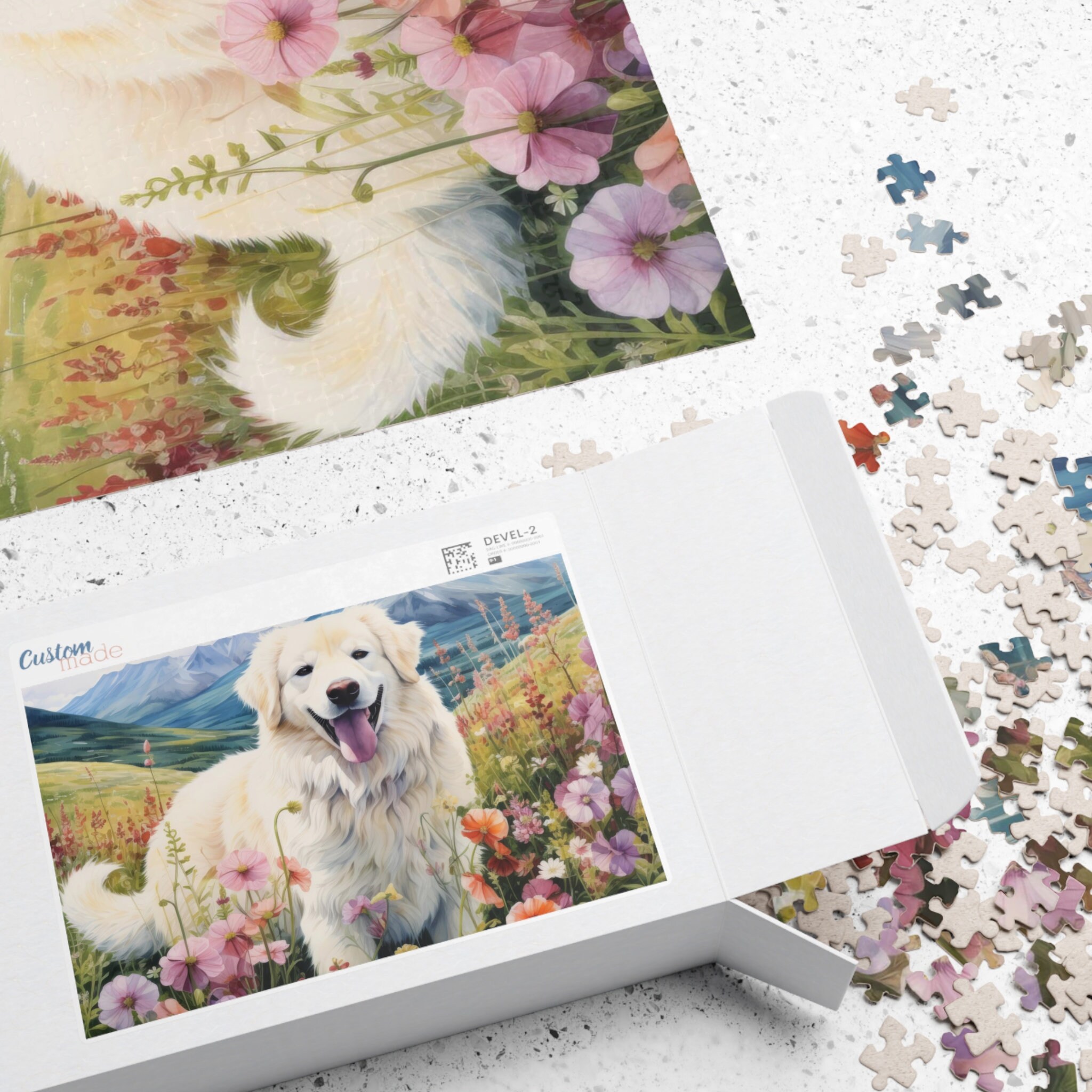 Great Pyrenees Alpine Meadow Jigsaw Puzzle Chipboard Dog - Etsy