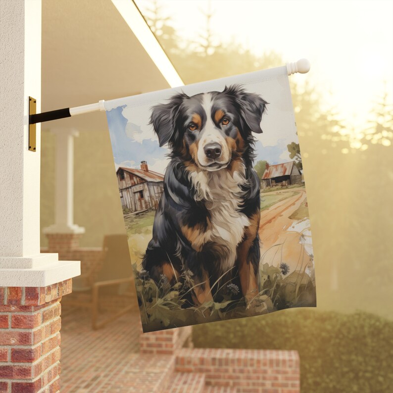 Australian Shepherd Garden & House Banner, Outdoor Dog Flag, Lawn ...