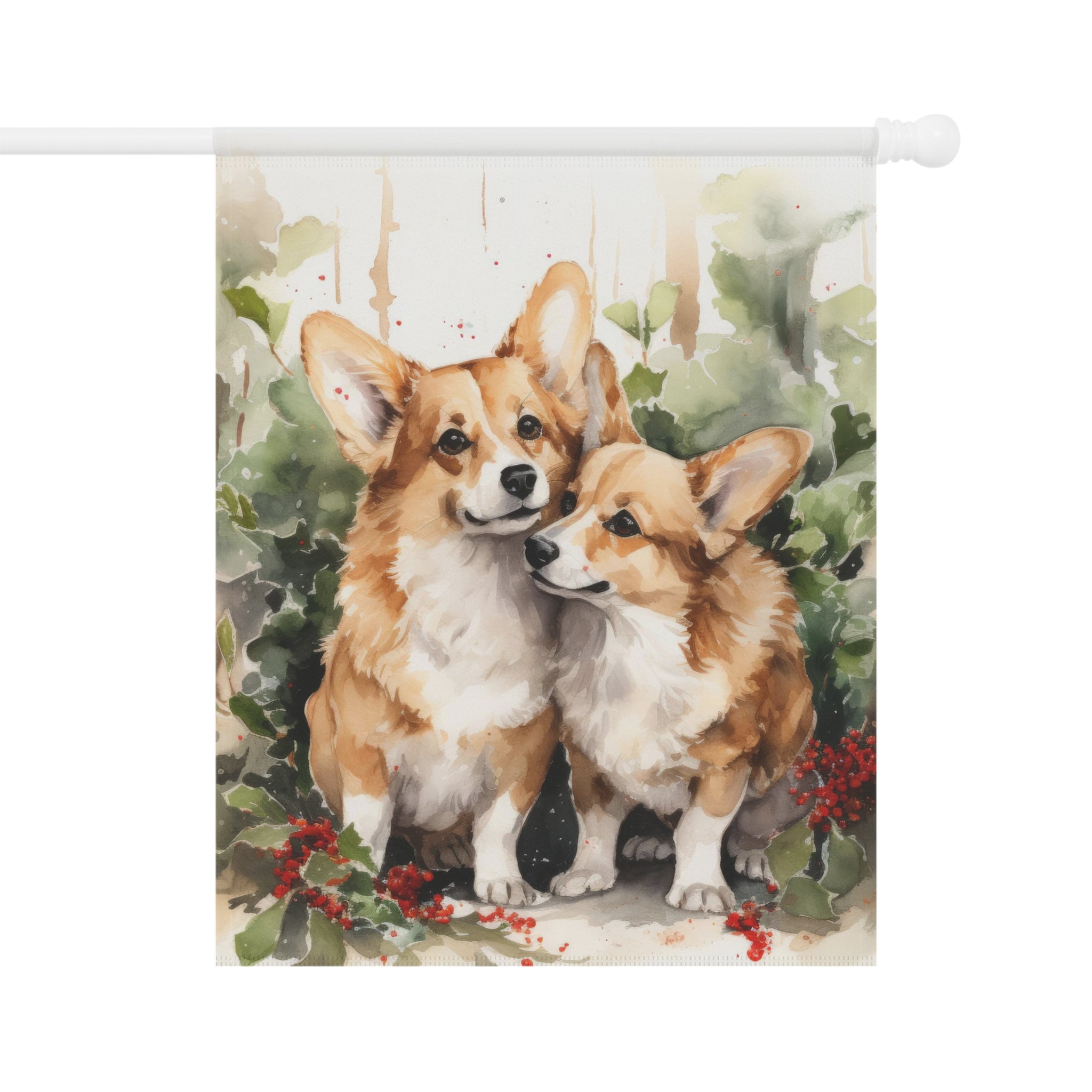 Corgis Mistletoe Garden & House Banner, Christmas Dog Flag, Lawn ...