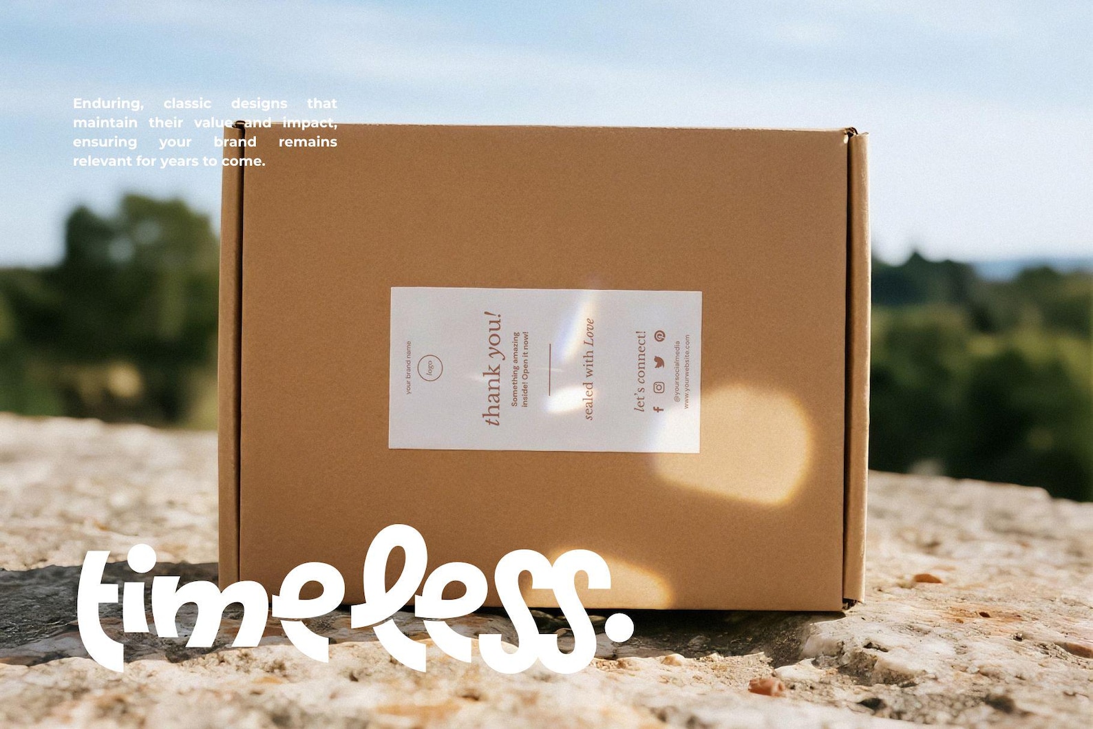 Minimalist Box Seal Label Template, Business Branding Package, Custom ...