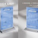 Retro Price List Template, Editable Pricing Sign Canva Template ...