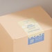 Retro Box Seal Label Template, Custom Packaging Label, Shipping Label ...