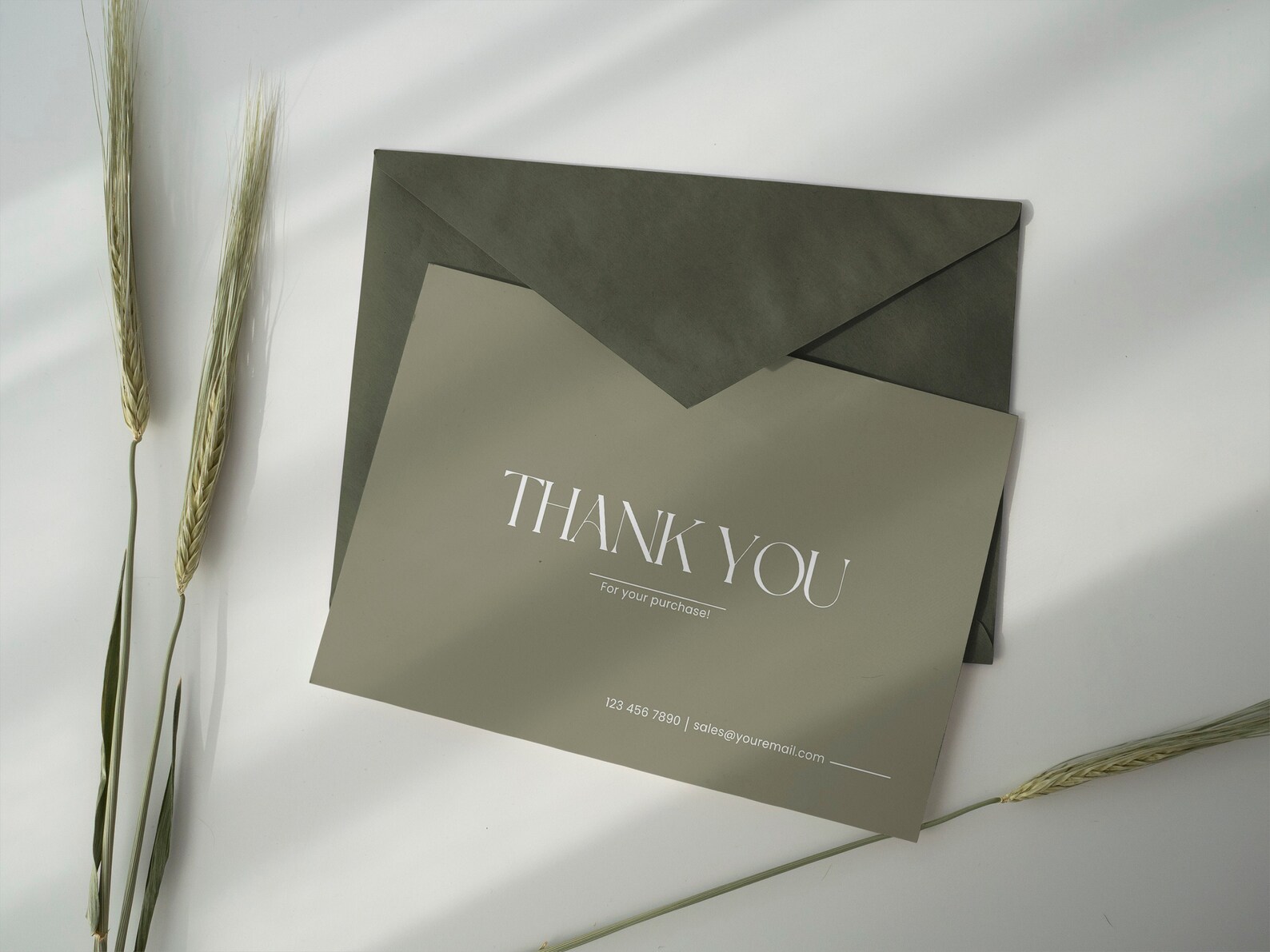 Minimalist Thank You Card Template, Thank You Cards, Small Business ...