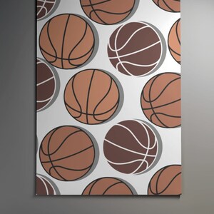 Basketball Surface Pattern Design, Basketball Wallpaper, Basketball ...