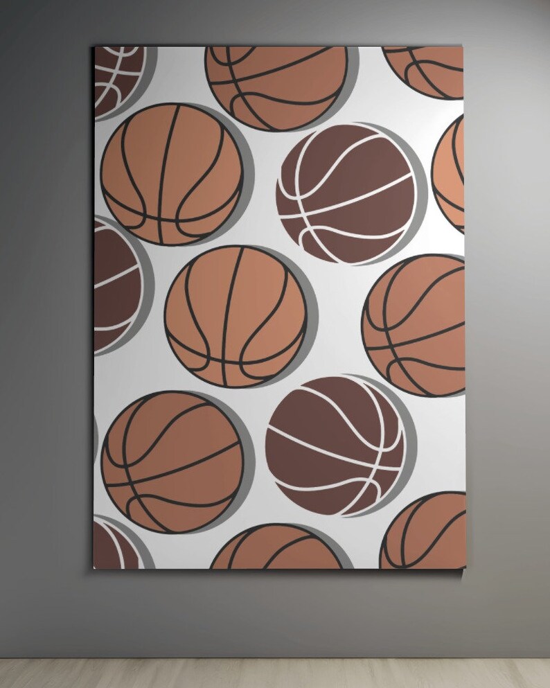 Basketball Surface Pattern Design, Basketball Wallpaper, Basketball ...