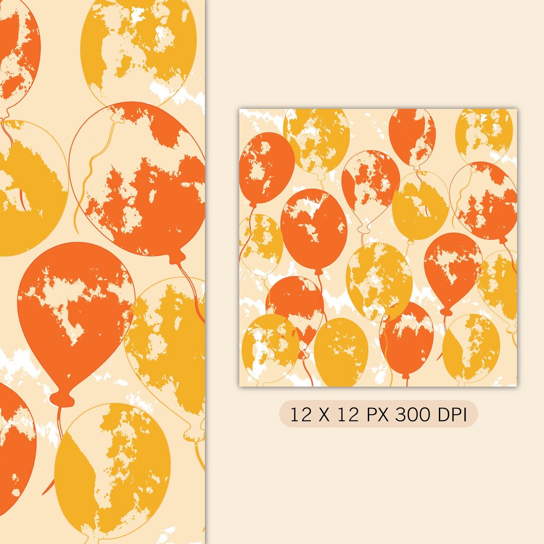 Balloon Seamless Pattern for Textiles and Scrapbooking, Balloon ...