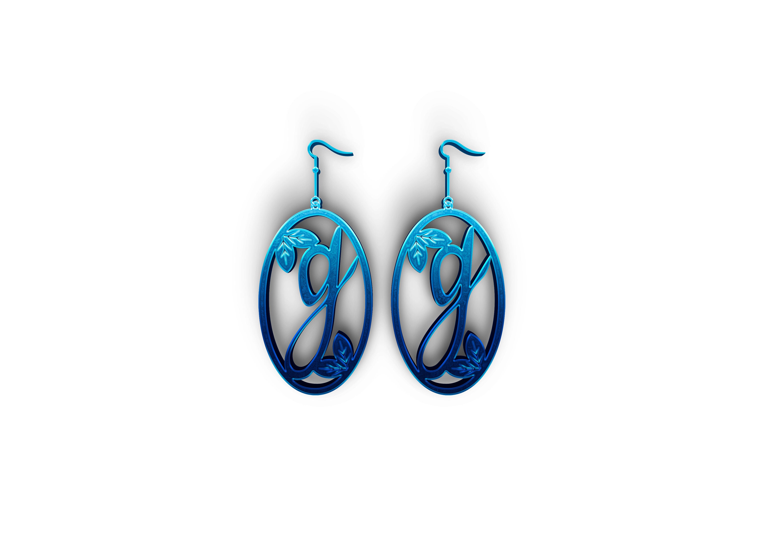 Letter Earring Svg, Letter Svg, Font Letter Svg, Font Earring Svg ...