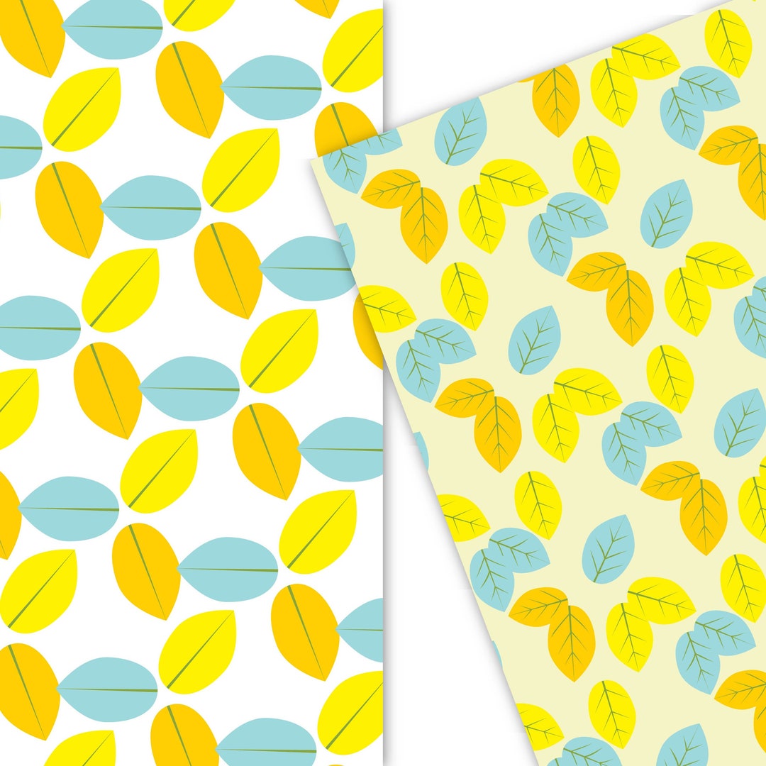 Leaf Digital Paper, Pattern Digital Paper, Summer Digital Paper ...