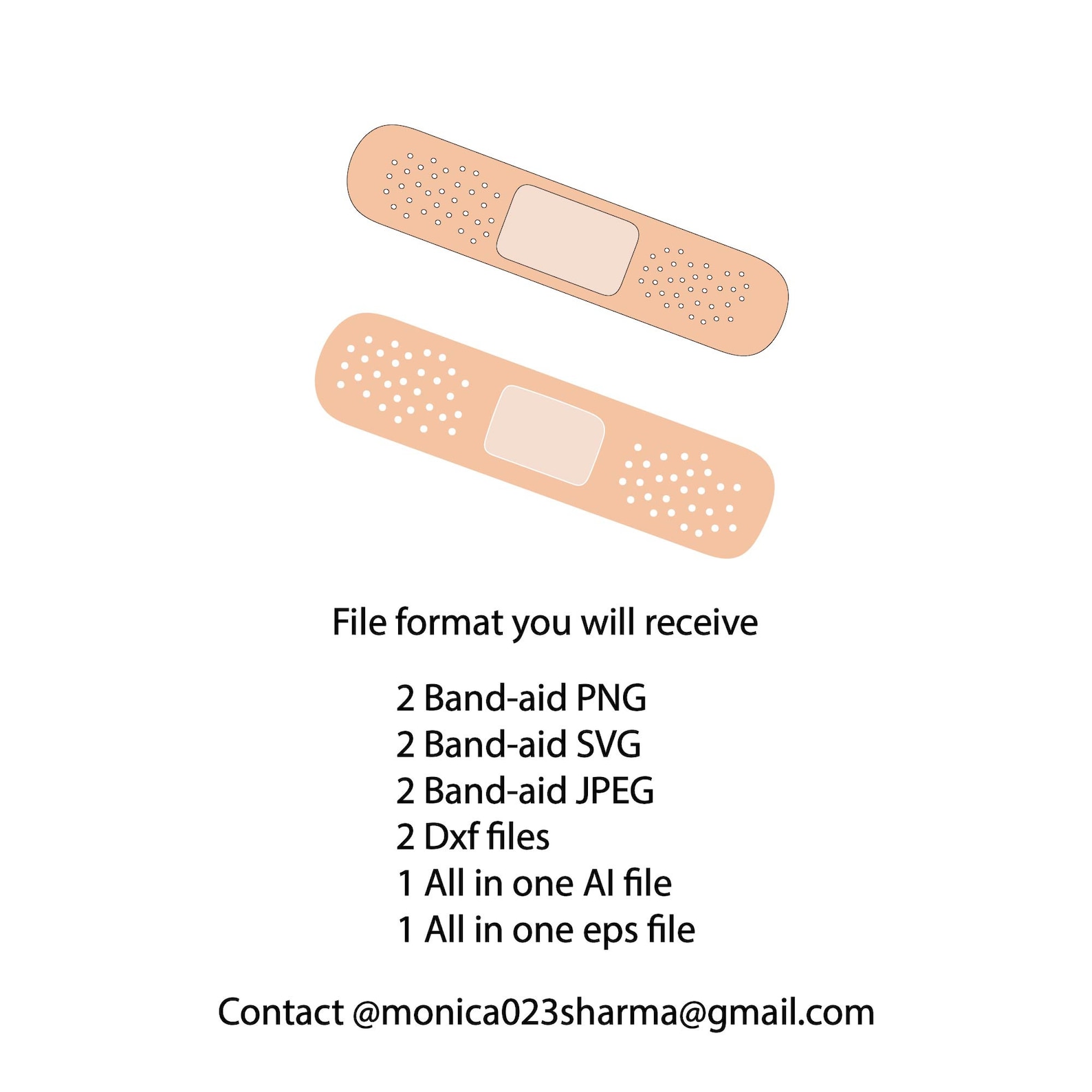 Band-aid SVG Clipart: Cricut & Laser Cut File (digital Download) - Etsy