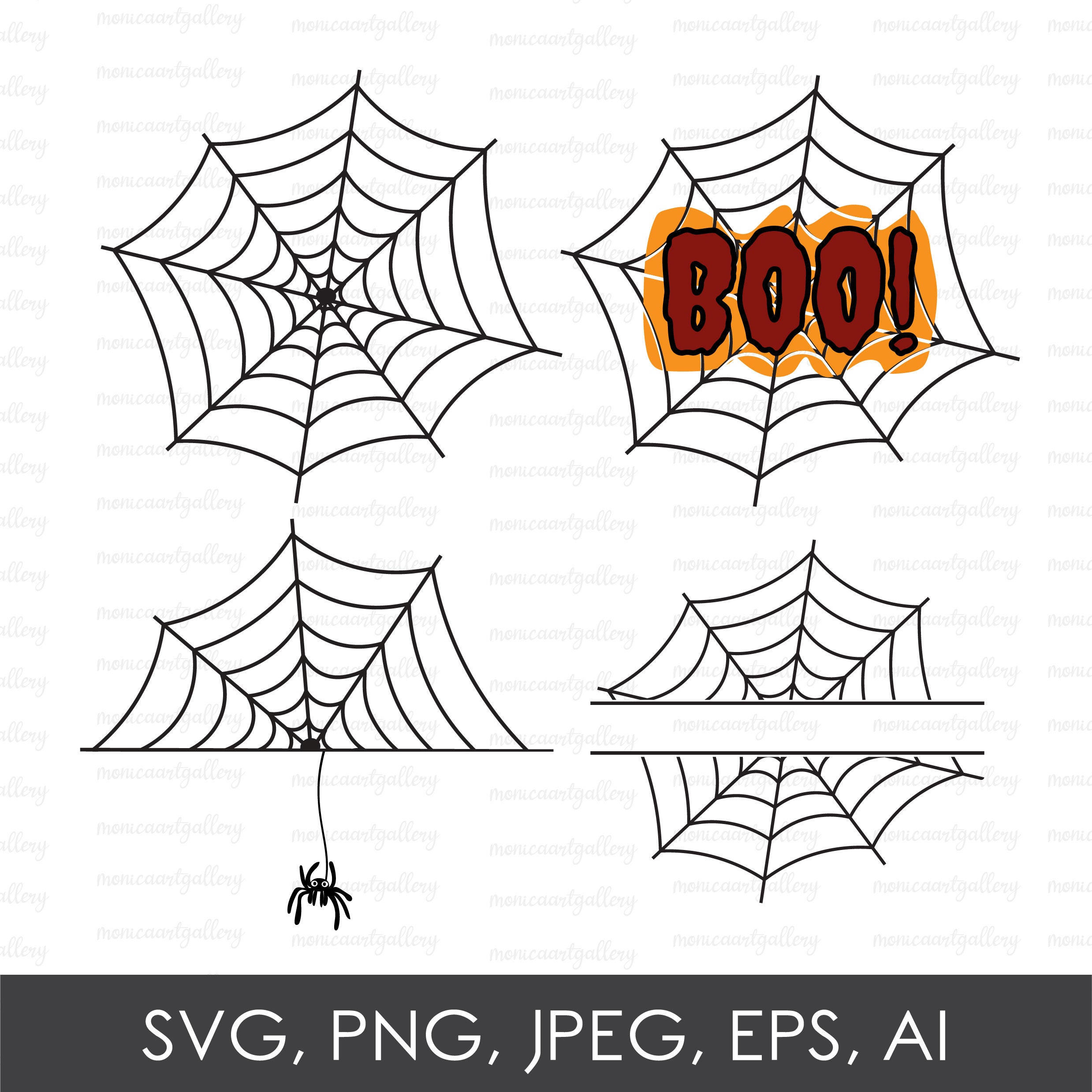 Cobweb SVG Transparent Back Vector File, Spider Web Svg for Laser ...