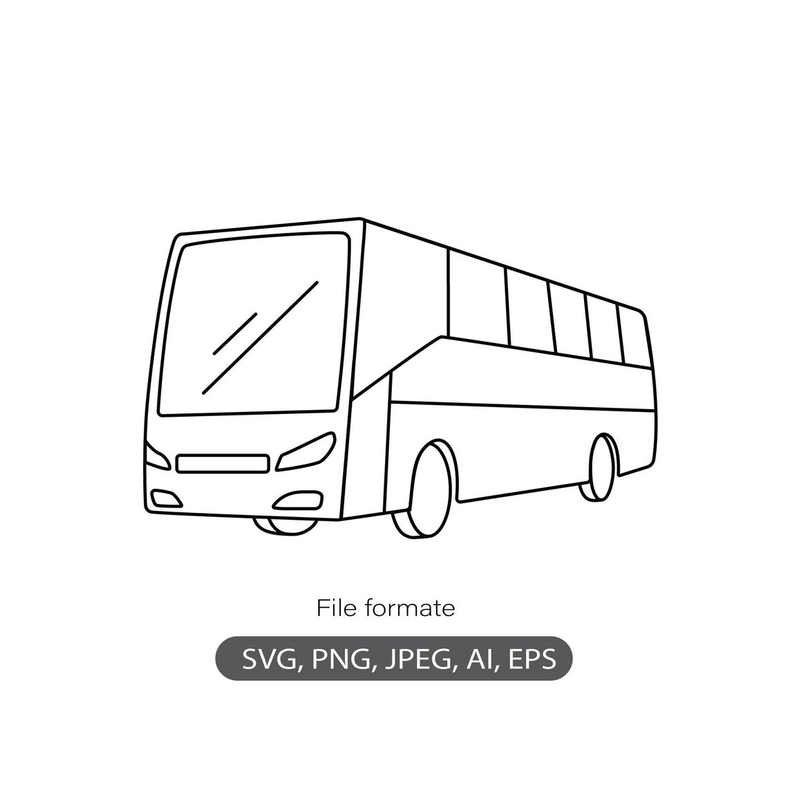 Bus SVG Clipart Bus Clipart Png Bus Png File Png Bus Svg, Png, Jpeg ...