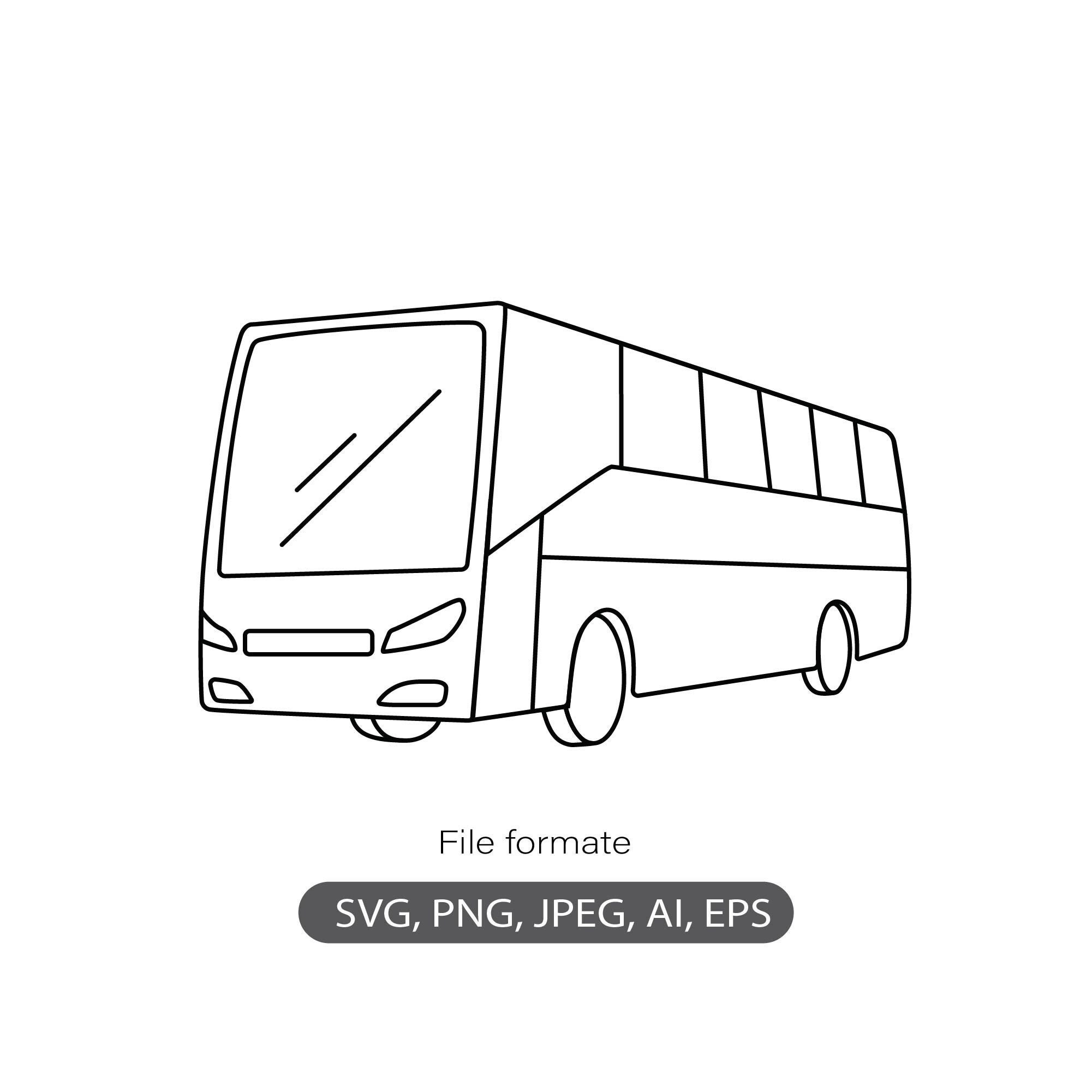 Bus SVG Clipart Bus Clipart Png Bus Png File Png Bus Svg, Png, Jpeg ...