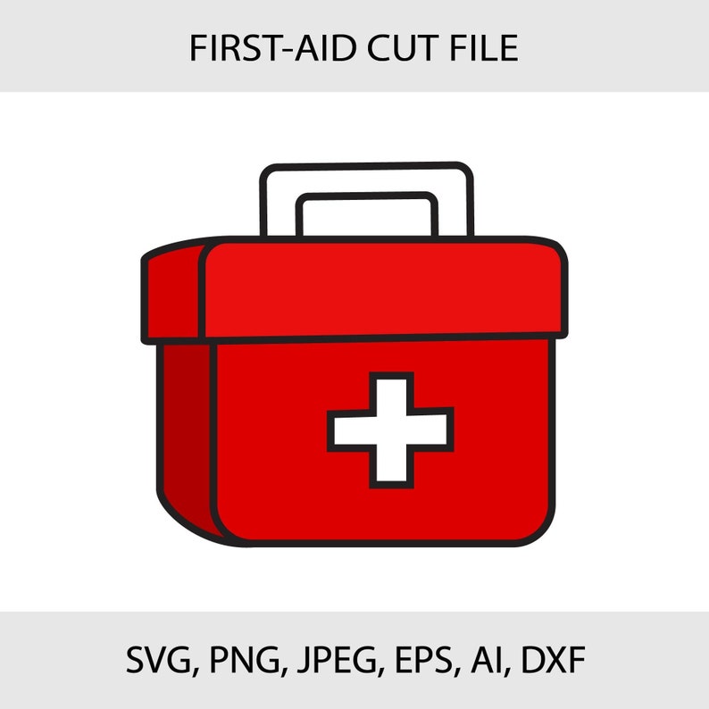 First Aid Svg Clipart Cut File Silhouette Cricut, First Aid Kit, First ...