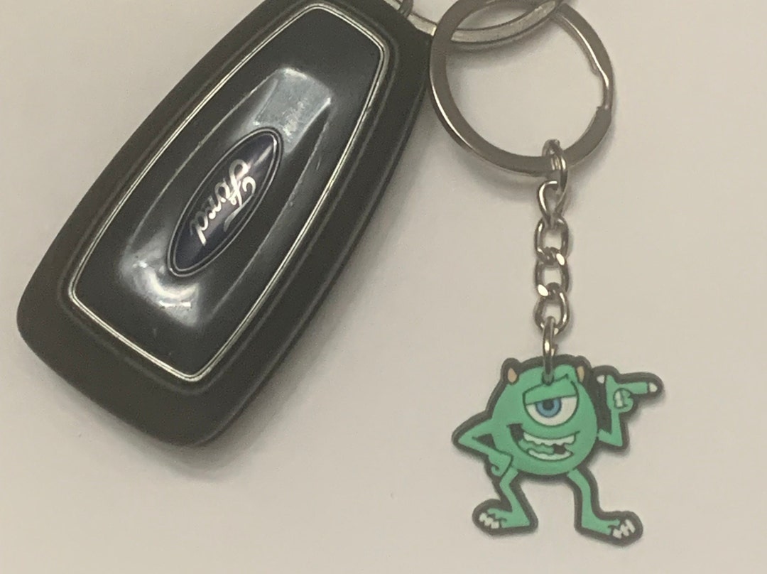 Monsters Inc Keyring Mike Wazowski Keyring Keychain Key - Etsy