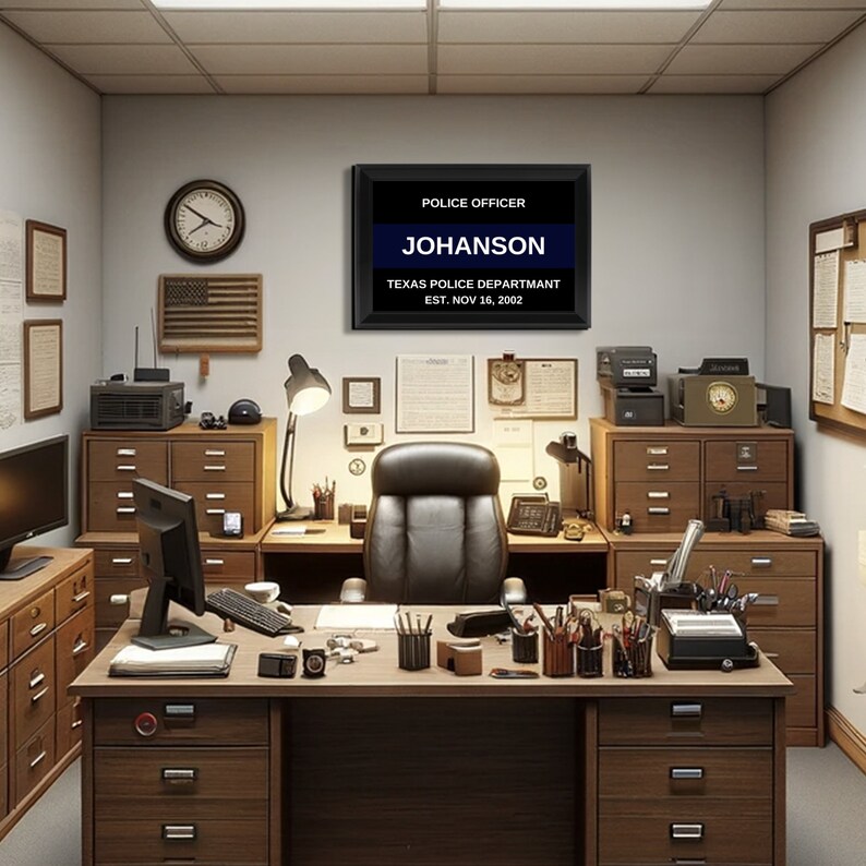 Personalized Police Officer Gift, Custom UV Printable Glass Police Name ...