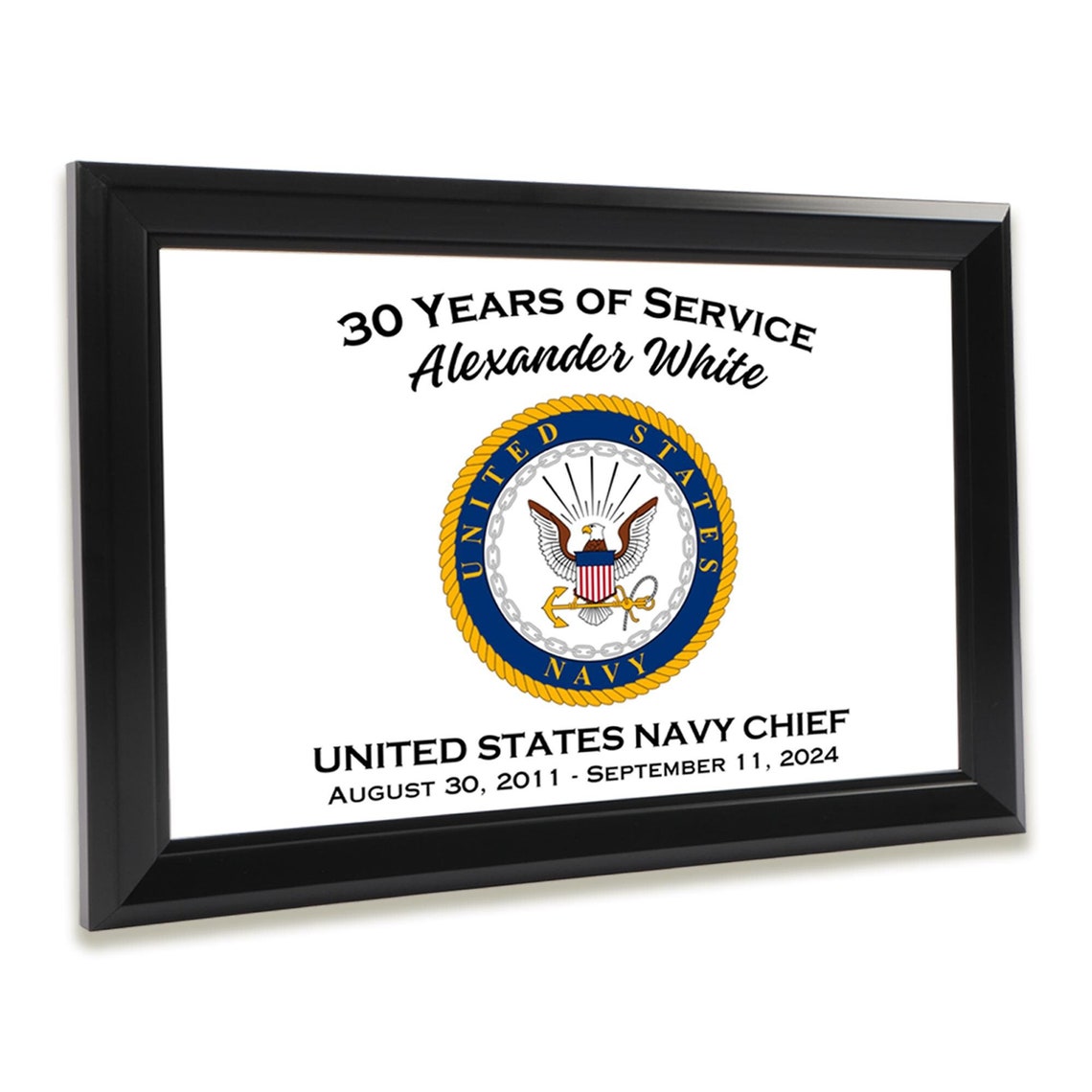 Custom Navy Chief Retirement or Promotion Gifts, Personalized Military ...