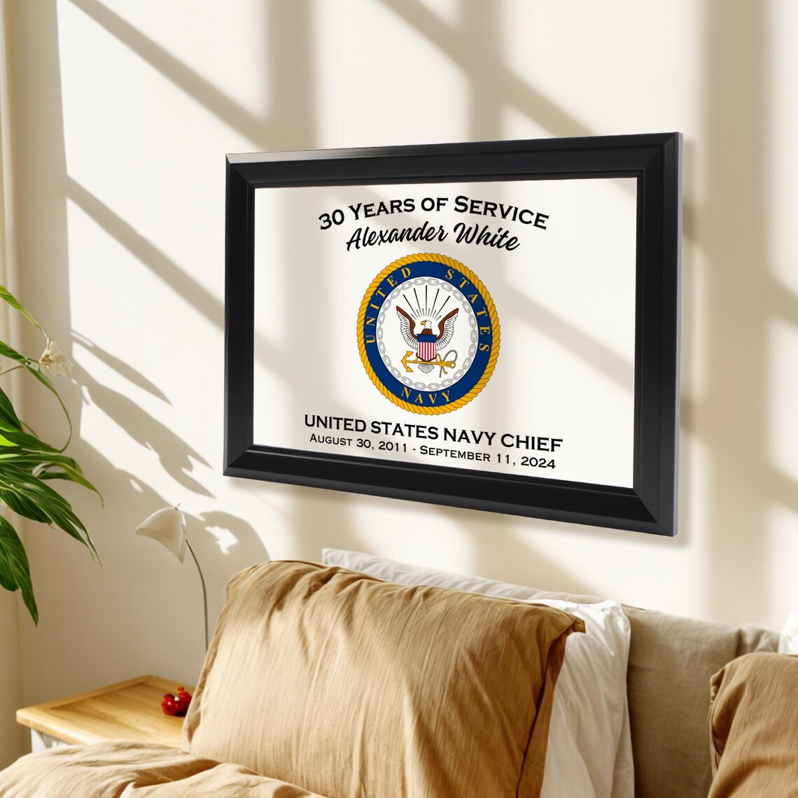 Custom Navy Chief Retirement or Promotion Gifts, Personalized Military ...