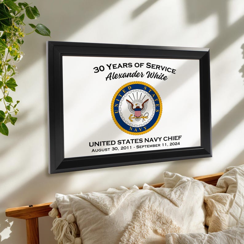 Custom Navy Chief Retirement or Promotion Gifts, Personalized Military ...