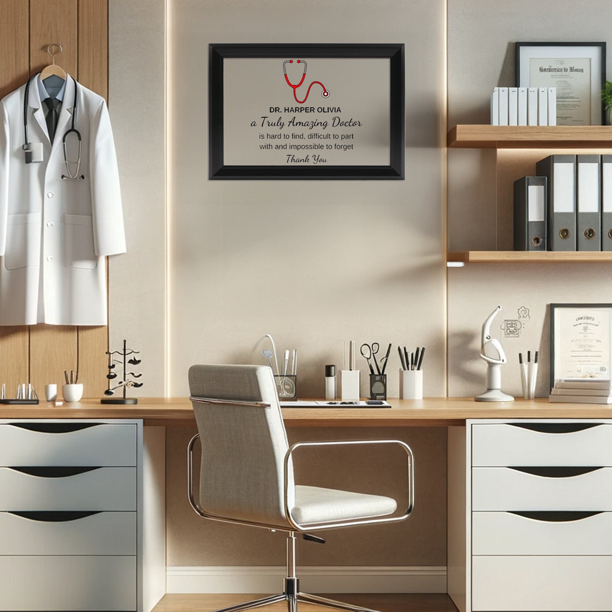 Personalized Doctor Thank You Gift, Custom Unique Doctor Gift, Glass ...