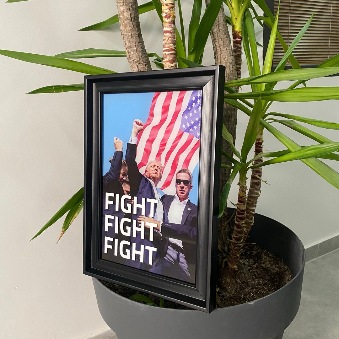 Trump Assassination Attempt Glass Sign, Trump 2024, July 13th, Trump ...