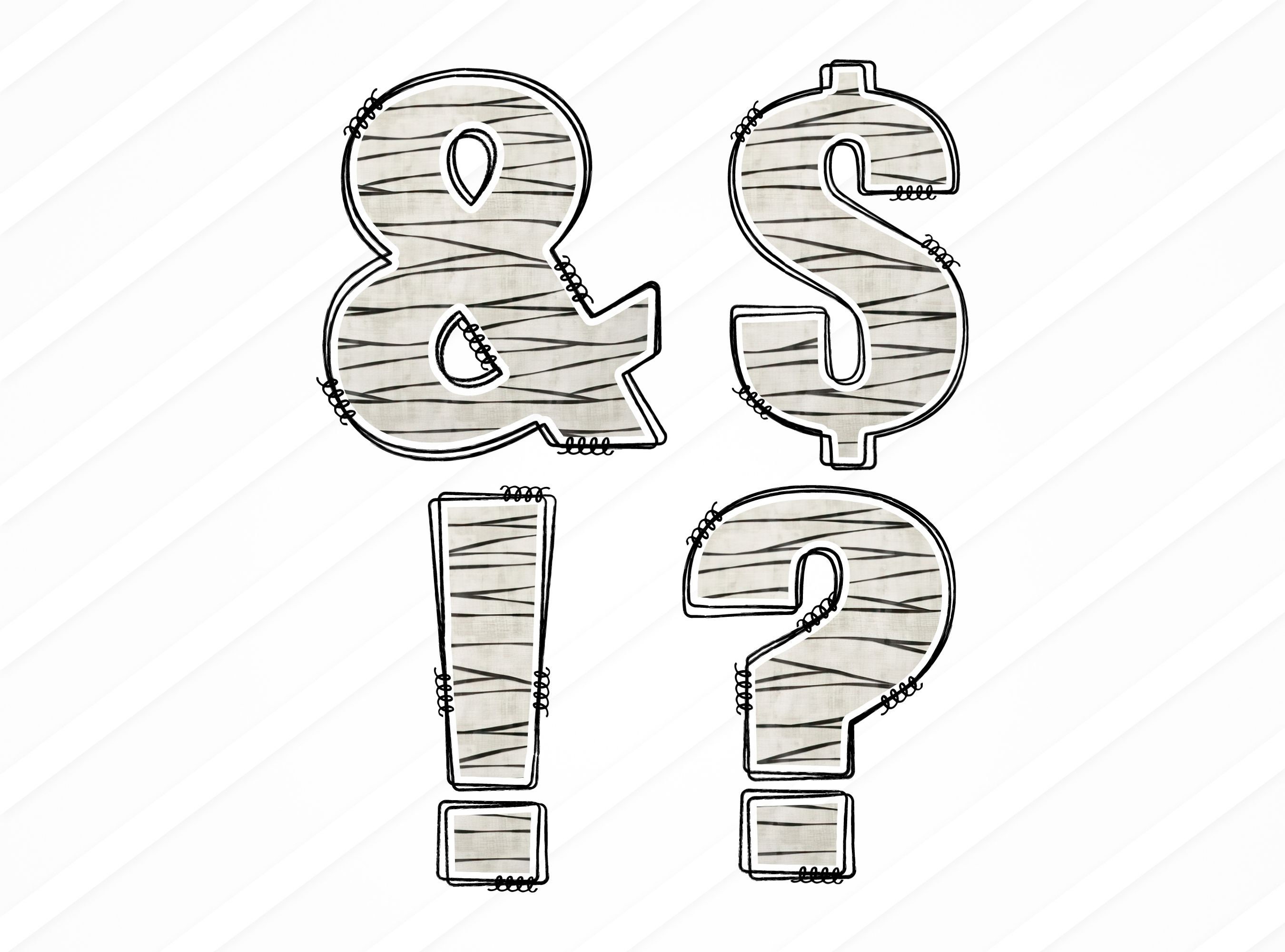 Mummy Wrap Letter Doodle Alphabet, Halloween Letters, Spooky ...