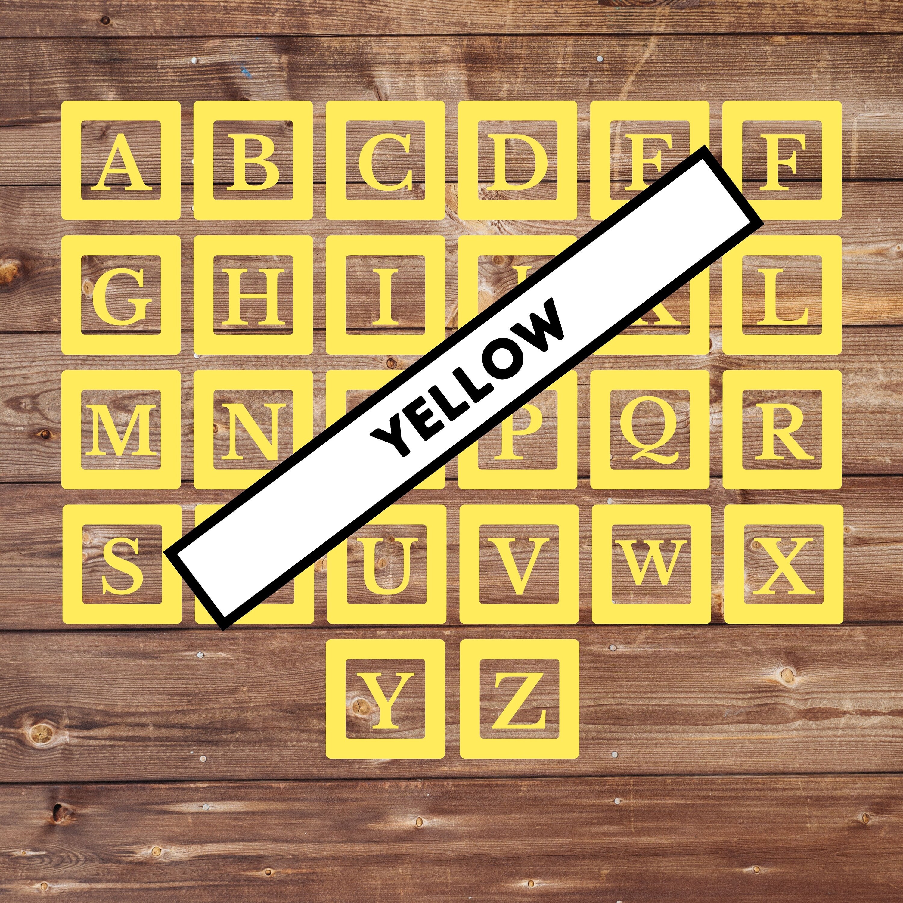 Alphabet Baby Blocks Bundle, 6 Color Sets, PNG & Editable SVG, Red ...