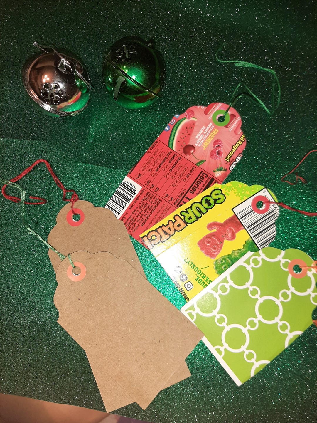 Assorted Recycled Cardboard Gift Tags. Made From Major & Minor Brands ...