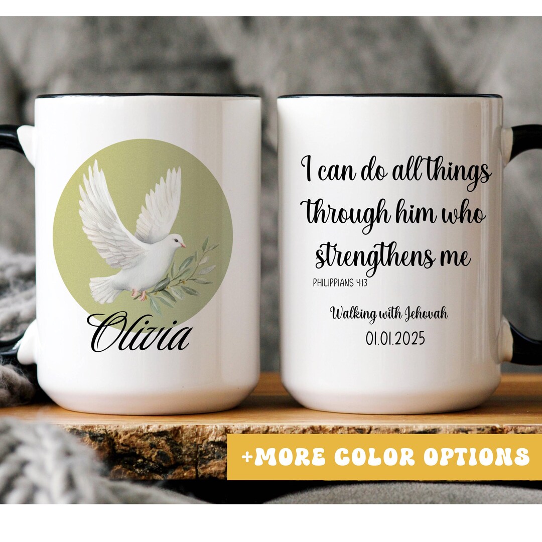 JW Baptism Gift, Mug for Jw, JW Baptism Anniversary Gift, Pioneer ...