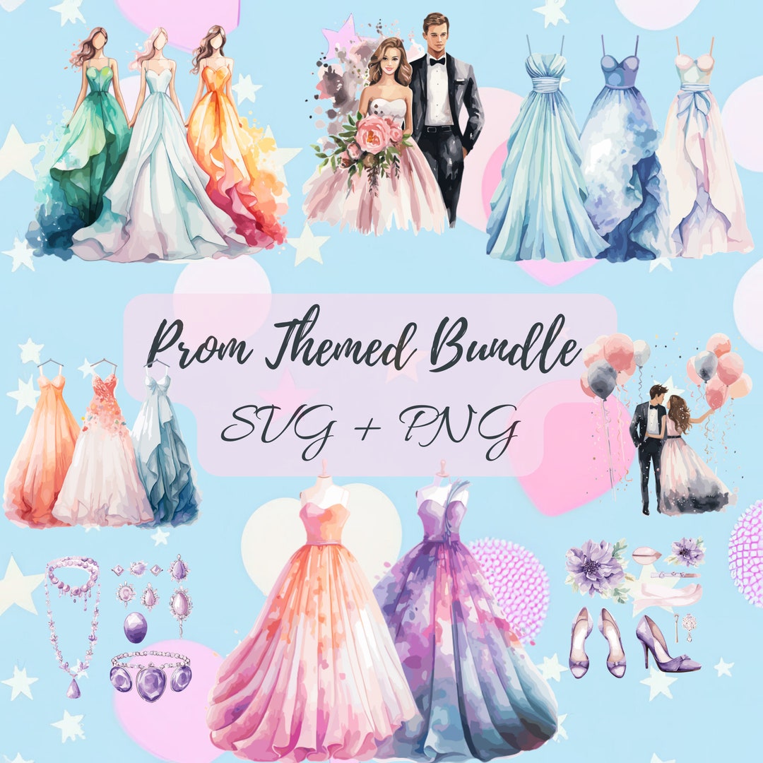 8 Prom Themed Svg Bundle Prom Png Bundle Prom Cut Files - Etsy