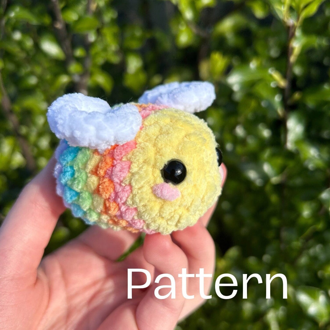 Crochet Rainbow Bee PATTERN - Etsy