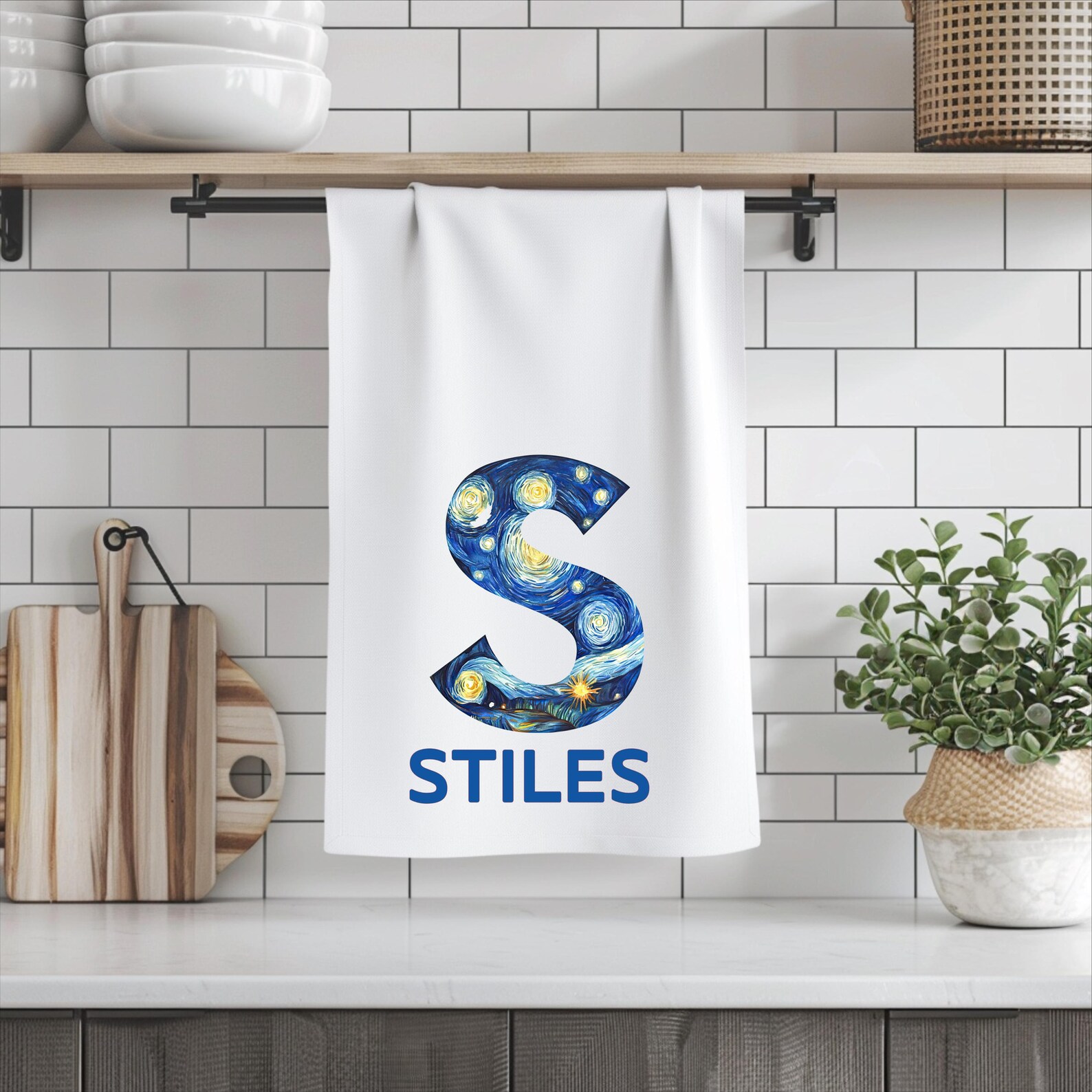 Starry Night Alphabet & Ampersand Clipart Set Van Gogh Inspired ...