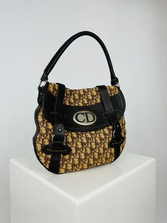 Super Rare Vintage Authentic Christian Dior Brown Obl… - Gem