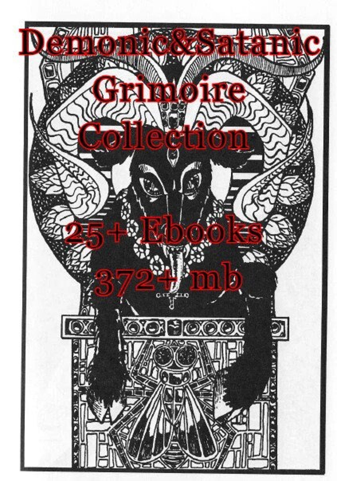 Demonic/satanic Grimoire Collection Volume 2 25 Ebooks 372mb - Etsy