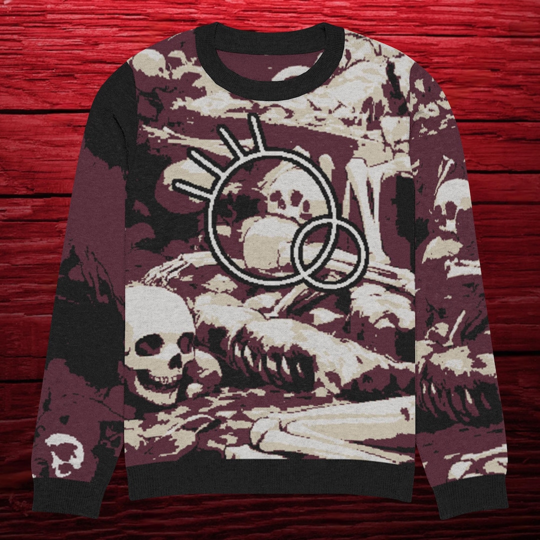 Gro-goroth Sigil Knitted Sweater, God of Destruction, Fear and Hunger ...