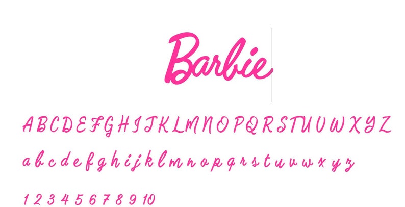 Barbie Font Svg Ttf Otf Barbie Font Alphabet Barbie Font - Etsy Australia