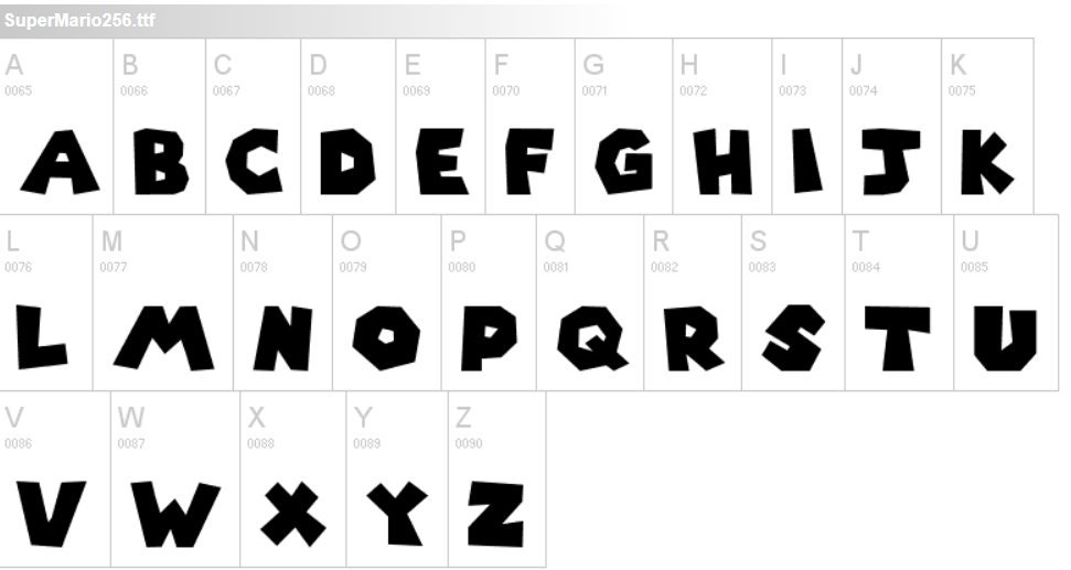 Mario Font SVG Mario Font Png Mario Letters Mario Numbers - Etsy Hong Kong