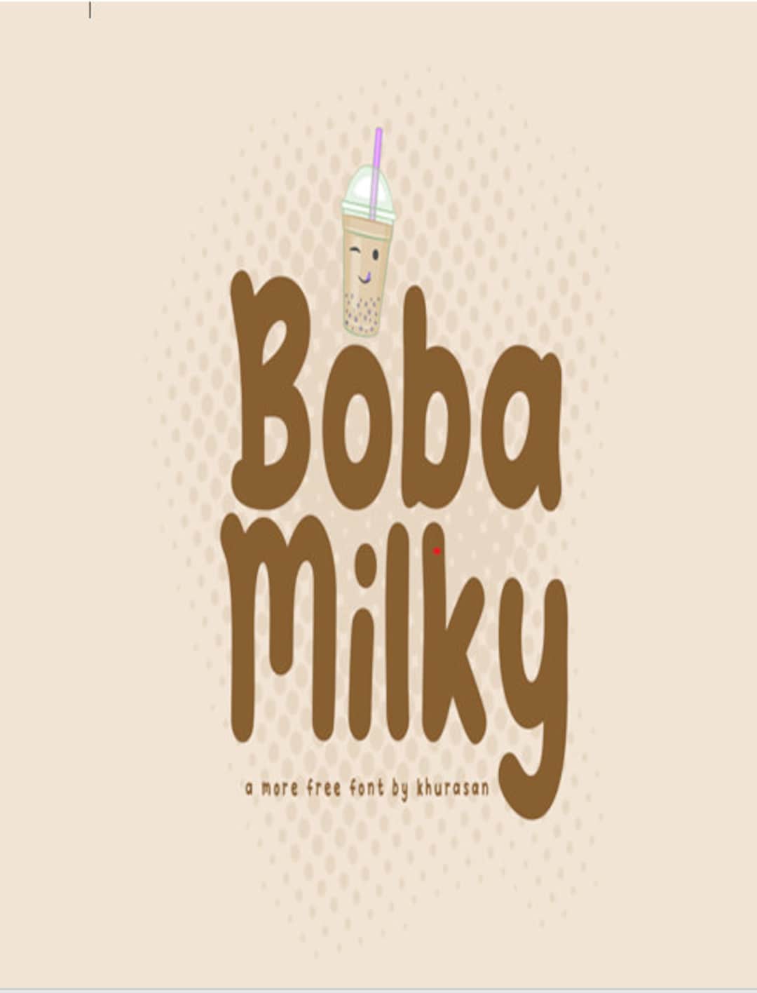 Boba Milky Font Voluptuous Font Ttf Svg Otf Cricut - Etsy