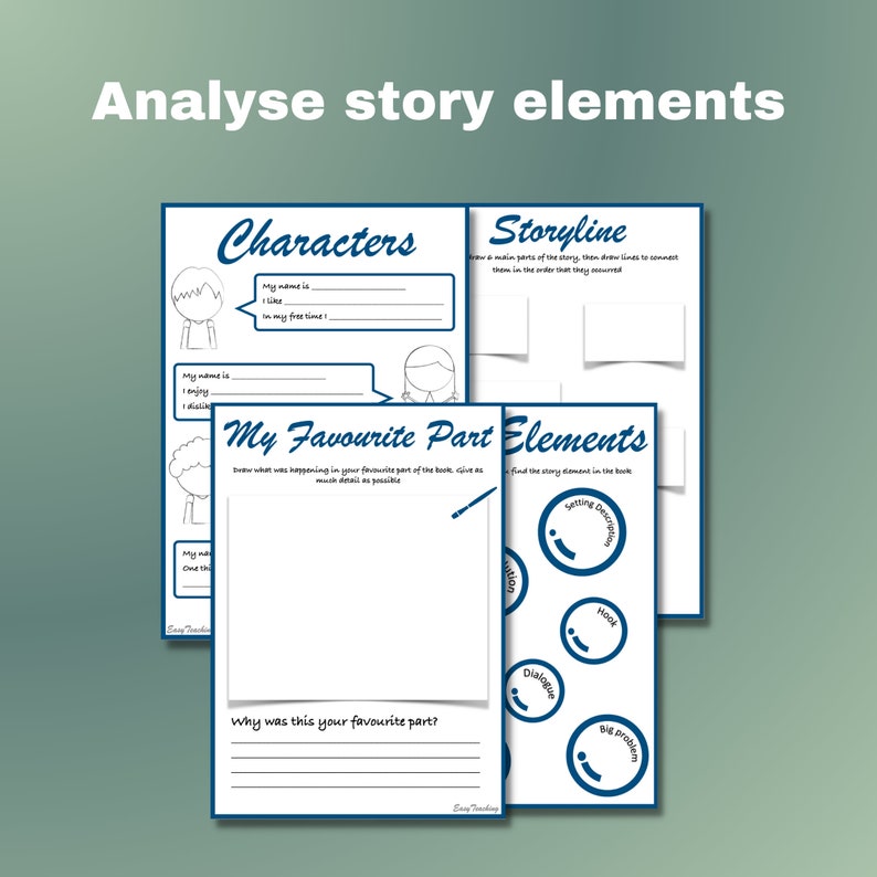 Reading Comprehension Worksheet Booklet - Etsy
