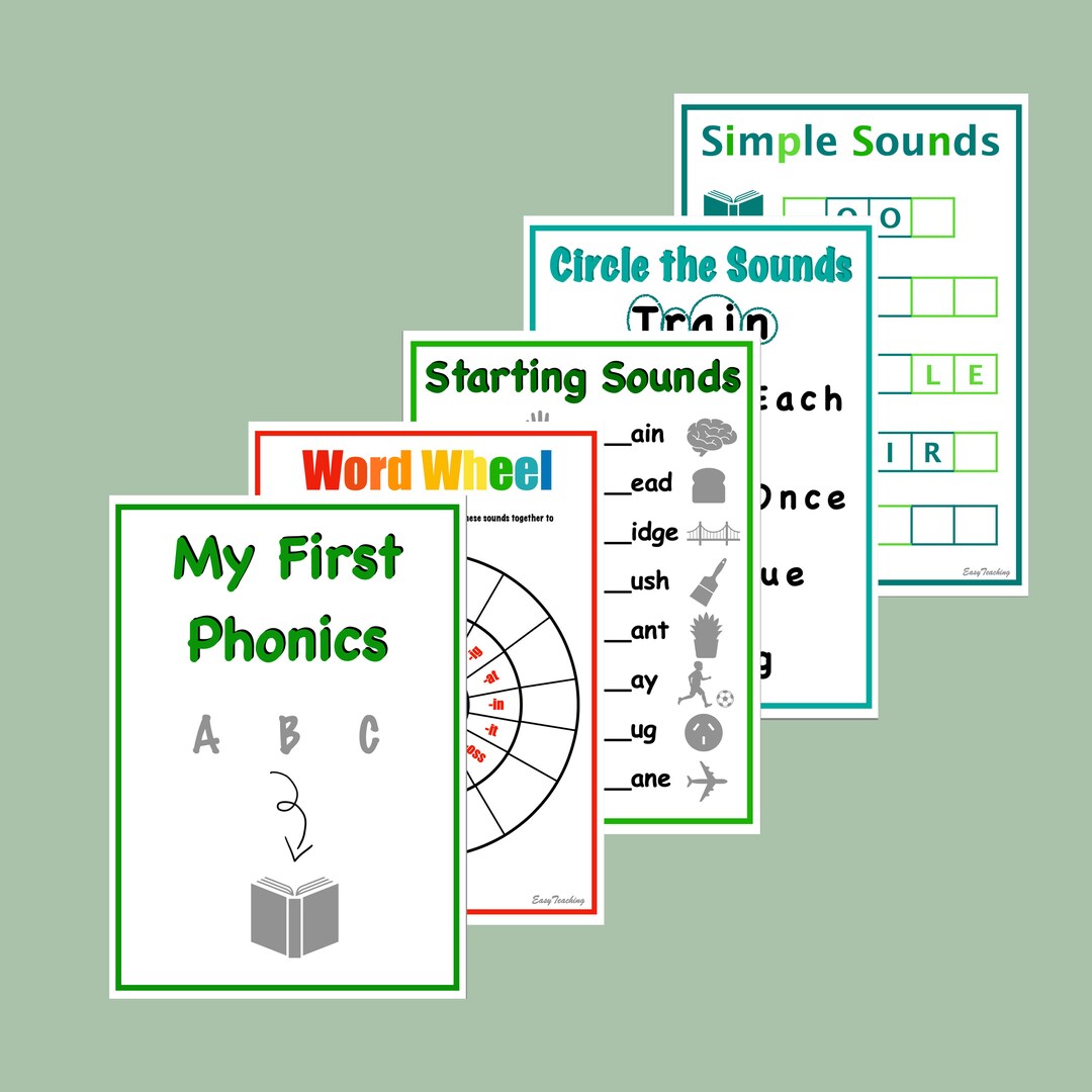 My First Phonics- Early Phonics Worksheet Pack - Etsy